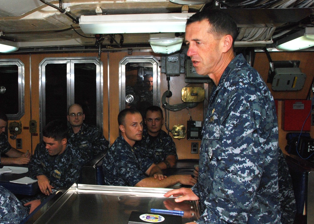 DVIDS - Images - Vice Adm. Richardson aboard USS Alexandria [Image 1 of 2]