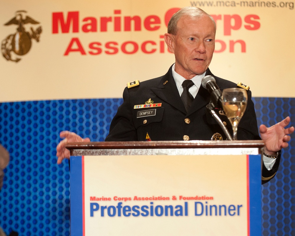 DVIDS - News - Dempsey Honors Heritage, Families at Marine Corps Gala