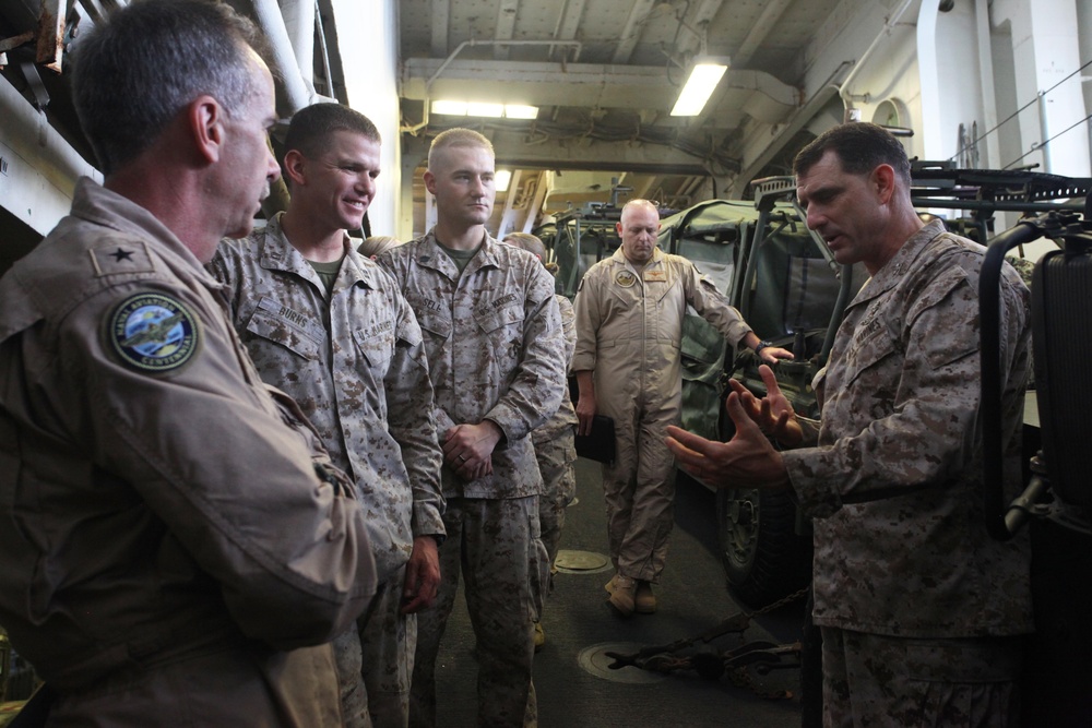 DVIDS - Images - Rear Adm. Lescher aboard USS Iwo Jima [Image 3 of 10]