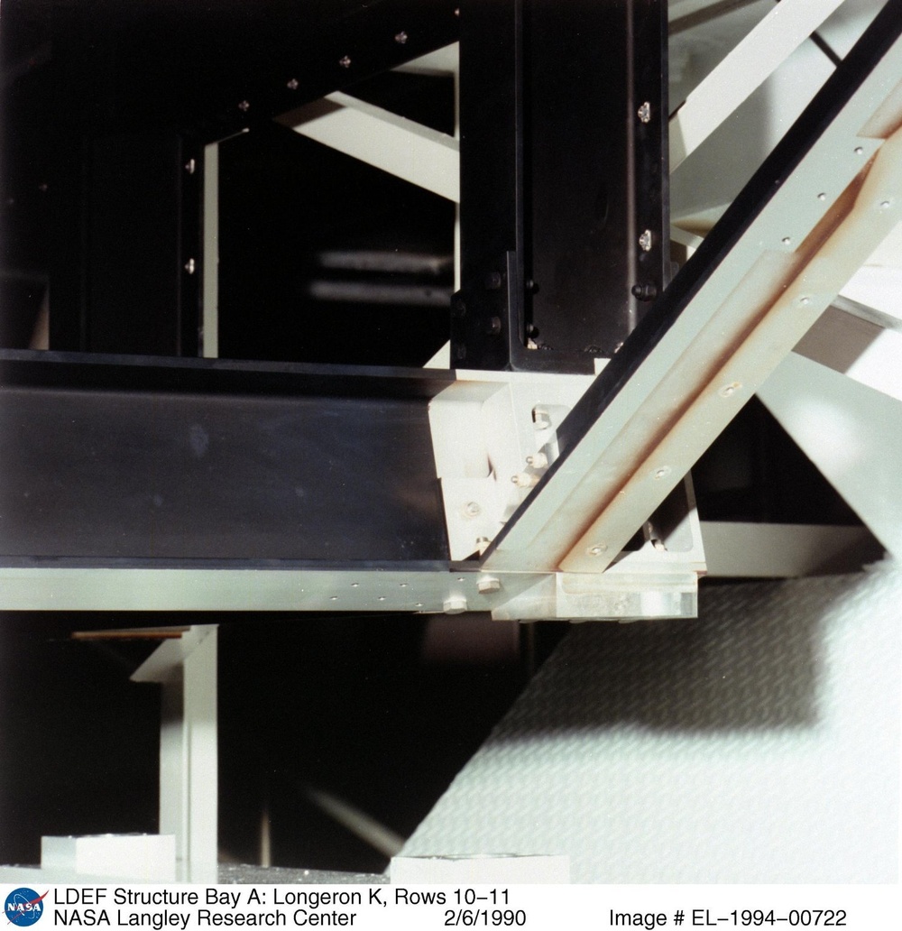 DVIDS - Images - LDEF Structure Bay A: Longeron K, Rows 10-11