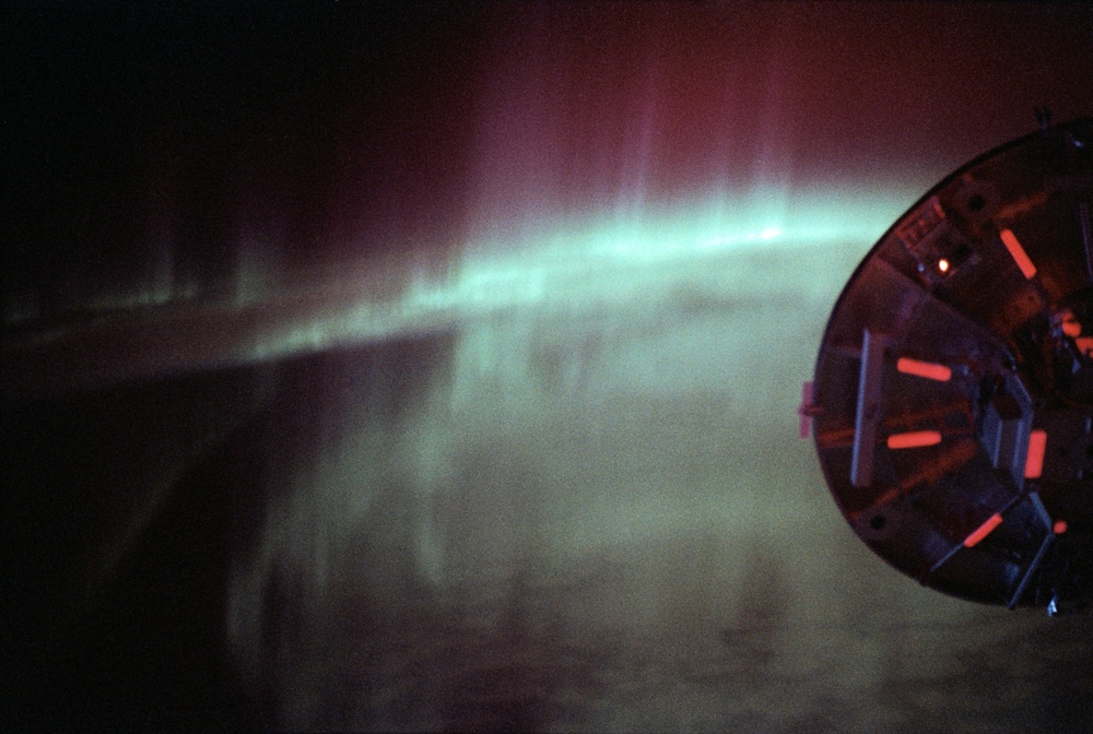 DVIDS - Images - View of the Wake Shield Facility back dropped against ...