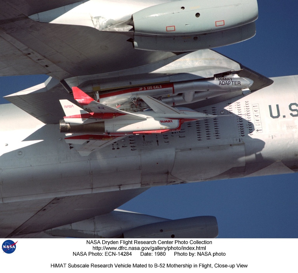 DVIDS - Images - HiMAT Subscale Research Vehicle Mated to B-52 ...
