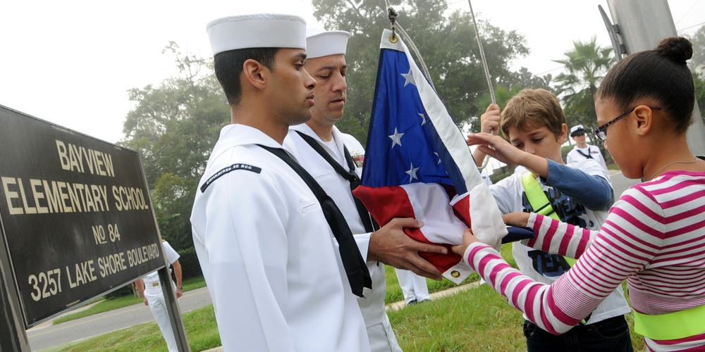 DVIDS - Images - Flag raising ceremony [Image 2 of 3]