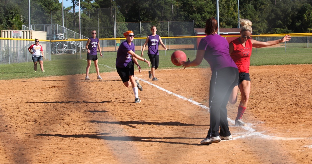 DVIDS - News - Spouses play kickball to promote camaraderie and fun