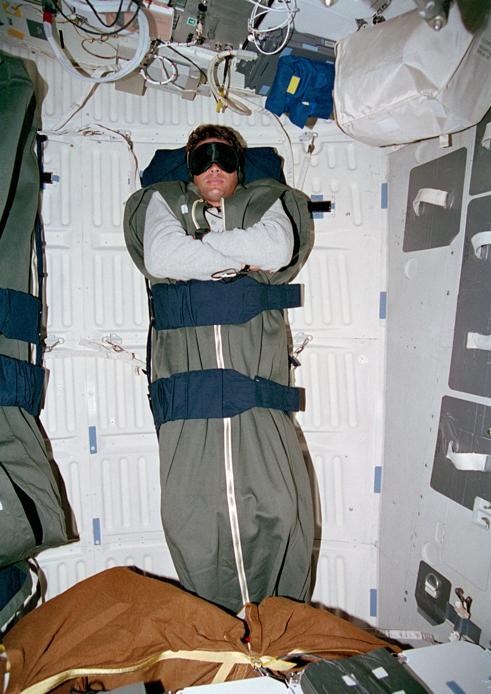 Nasa Space Shuttle Sleeping