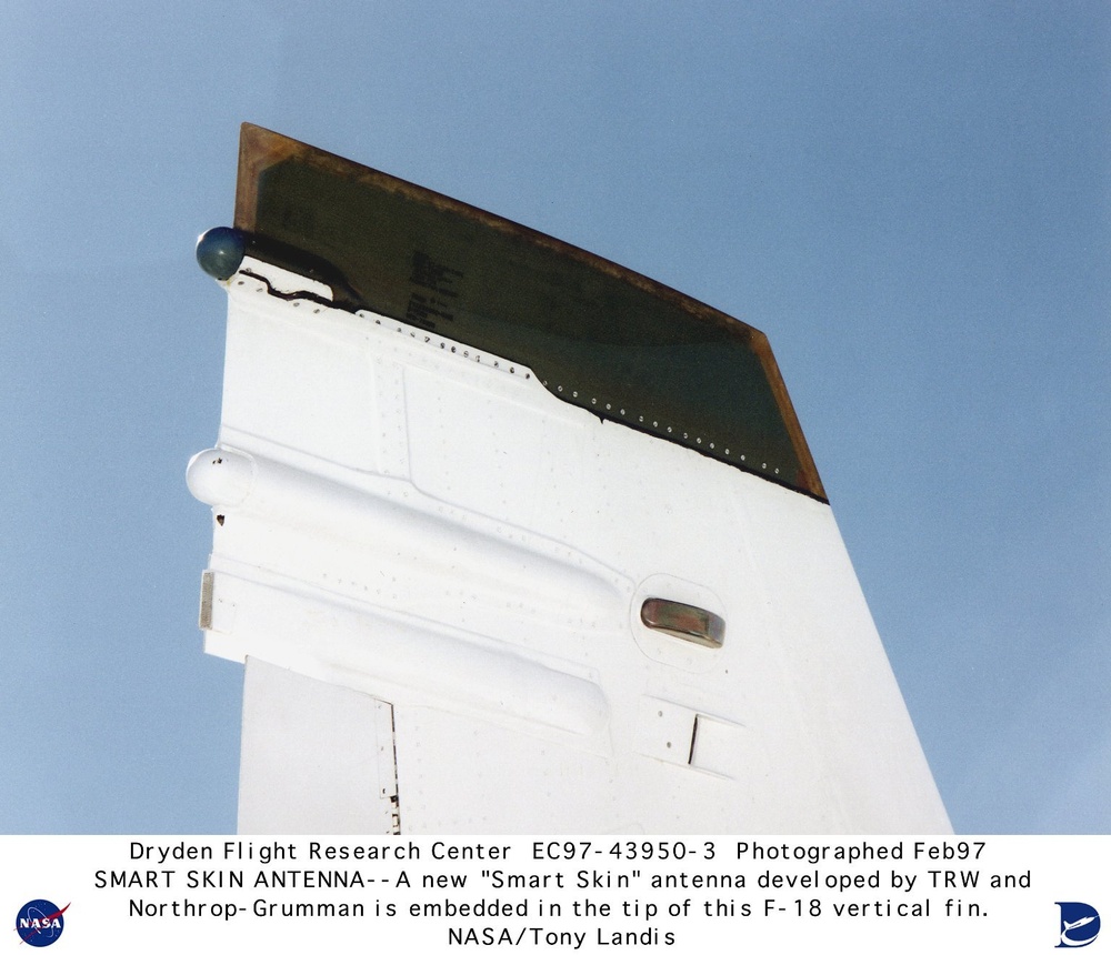 DVIDS - Images - F-18 SRA with Smart Skin Antenna replacing right tail ...