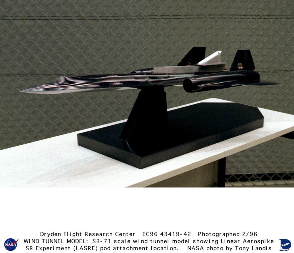 DVIDS - Images - SR-71 wind tunnel scale model with LASRE pod