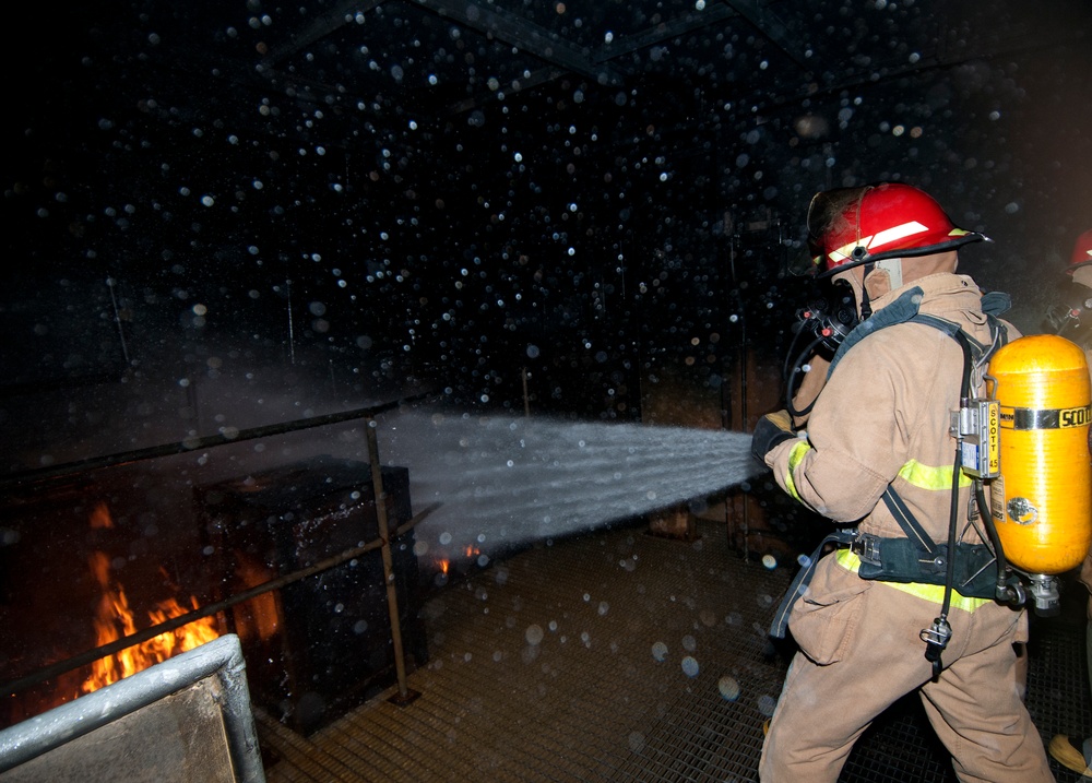DVIDS - Images - International sailors receive firefighting training ...