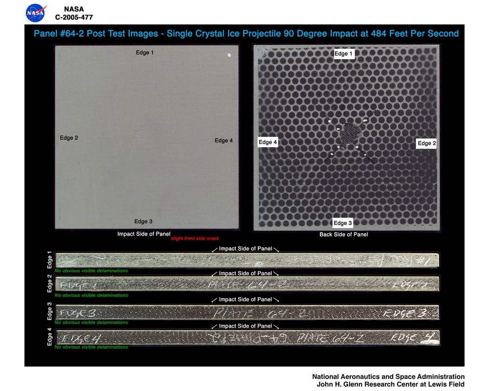 DVIDS - Images - Panel 64-2 post test RCC carbon / carbon fiber panels ...