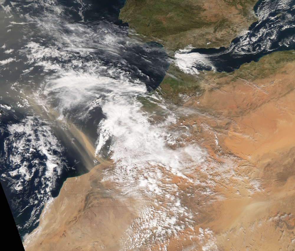 DVIDS - Images - Dust Storm off Morocco: Image of the Day [Image 1 of 2]