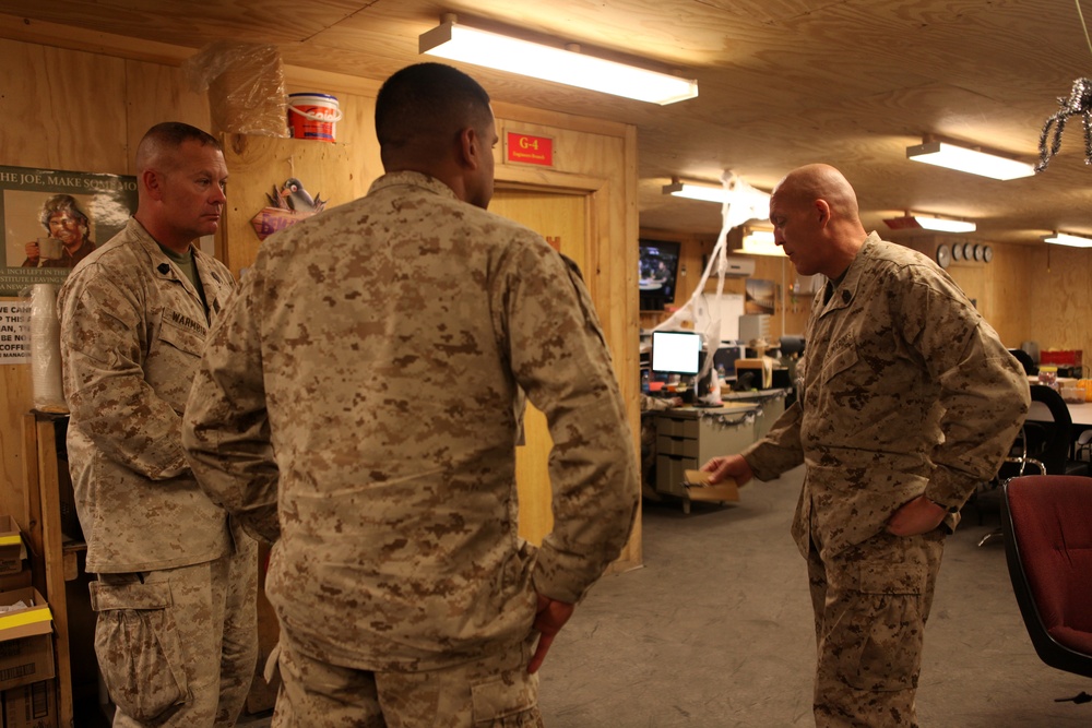 DVIDS - Images - Fineran visits Marines at Camp Leatherneck [Image 1 of 5]