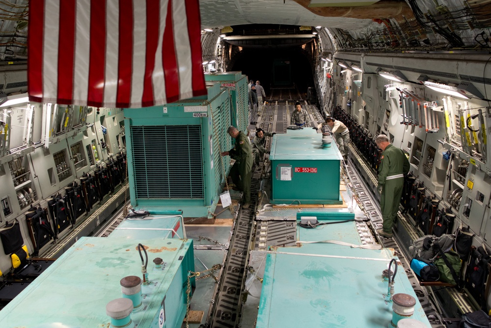 DVIDS - Images - Hurricane Sandy relief equipment loaded at Travis AFB ...