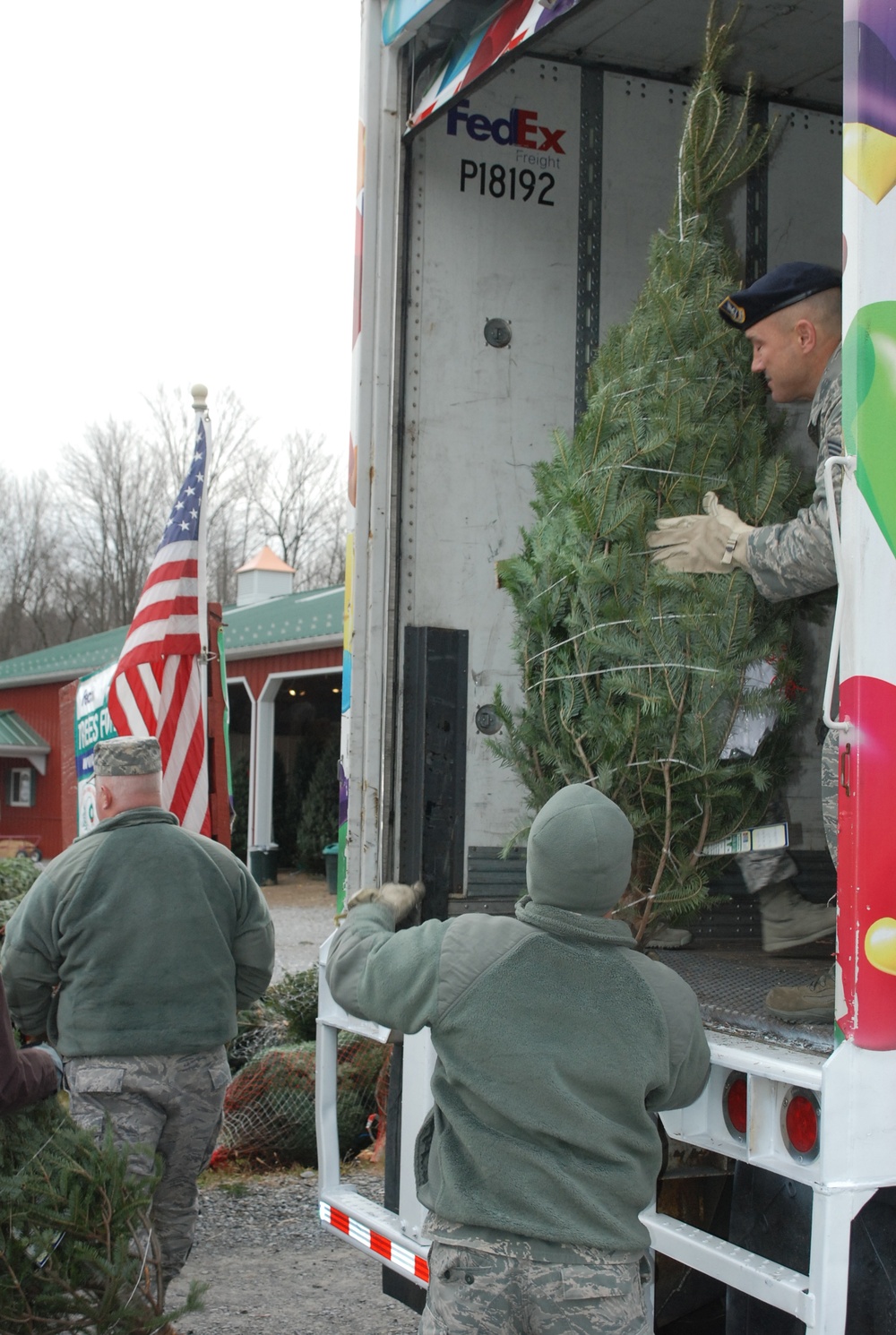 DVIDS - News - Troops lend a hand for holiday trees