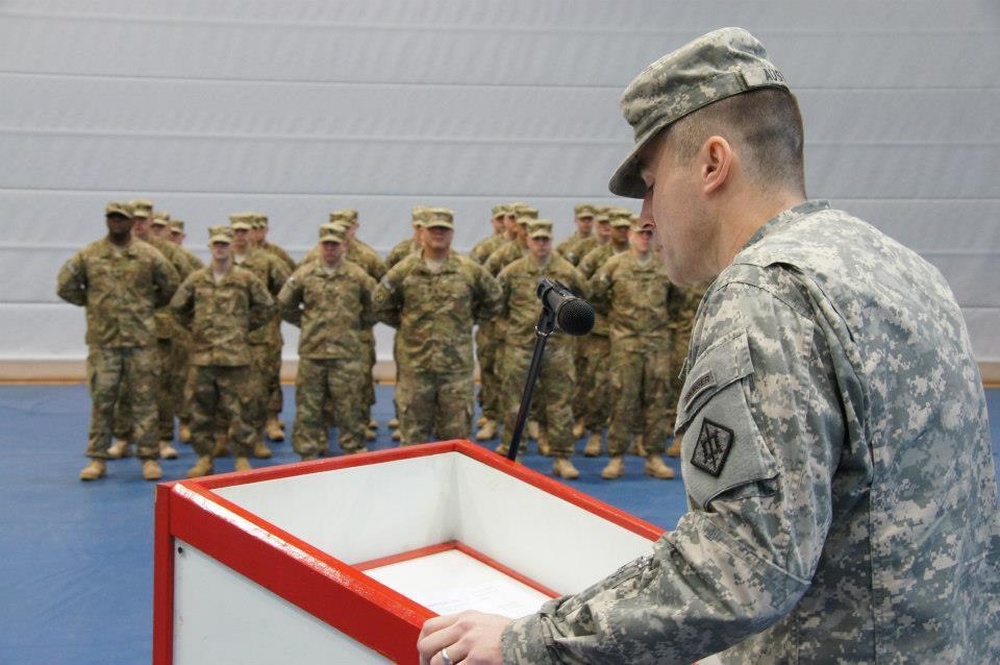 DVIDS - News - 370th Sapper Company cases guidon, prepares for deployment