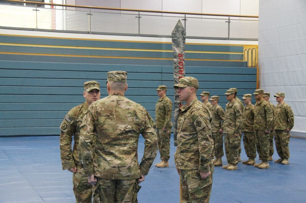 DVIDS - News - 370th Sapper Company cases guidon, prepares for deployment