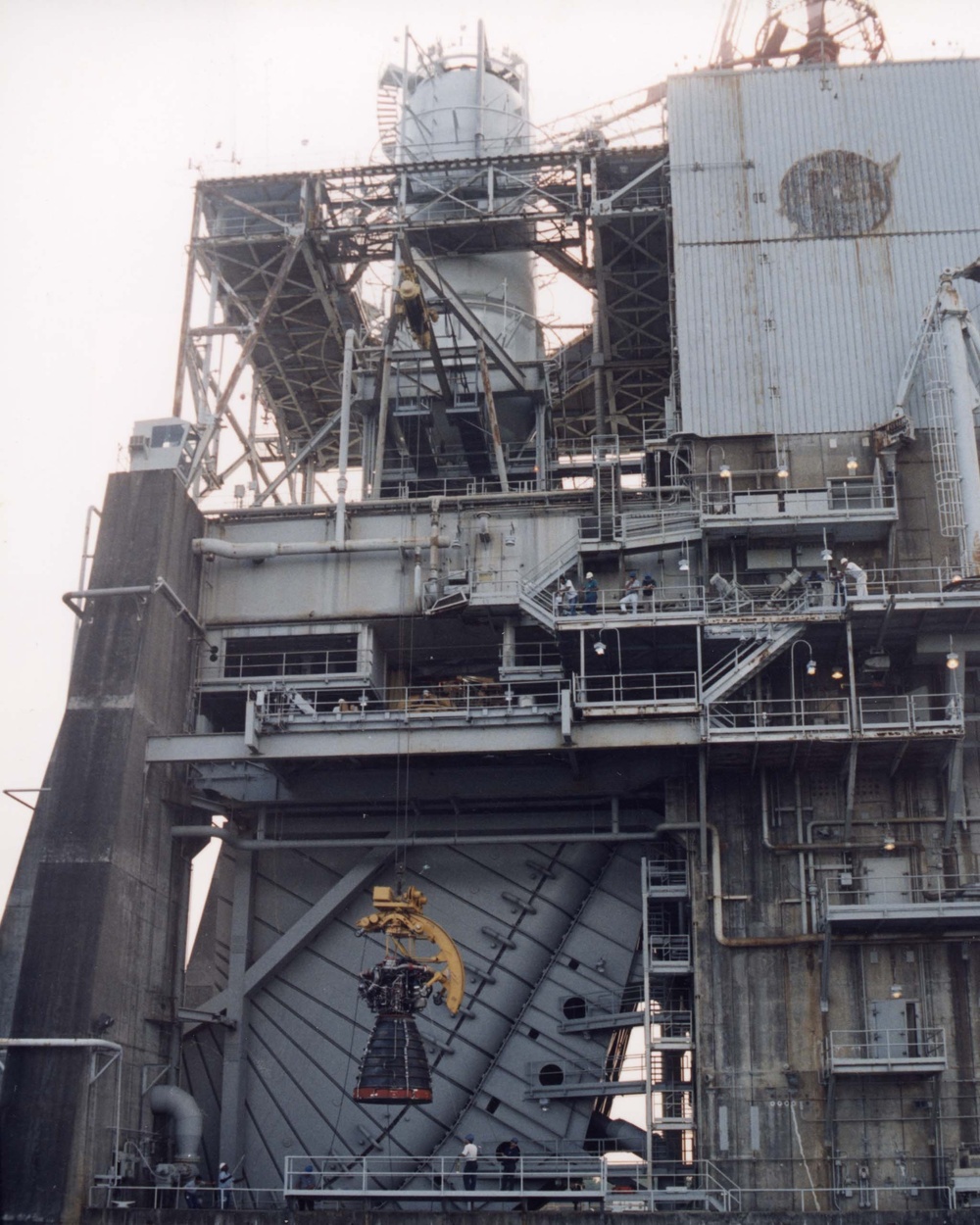DVIDS - Images - SSME is Hoisted into Test Stand