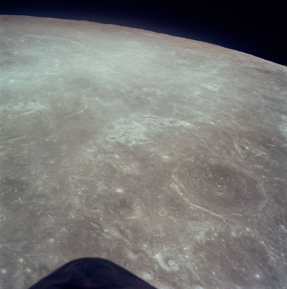DVIDS - Images - Apollo 17, Radar Antenna with moon in background