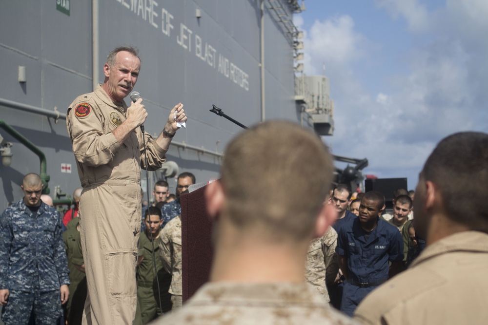 DVIDS - Images - Rear Adm. Lescher Speaks to Marines and Sailors [Image ...