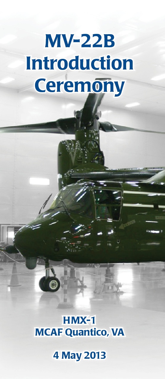 DVIDS - Images - MV-22B Osprey tiltrotor aircraft introduction ceremony ...