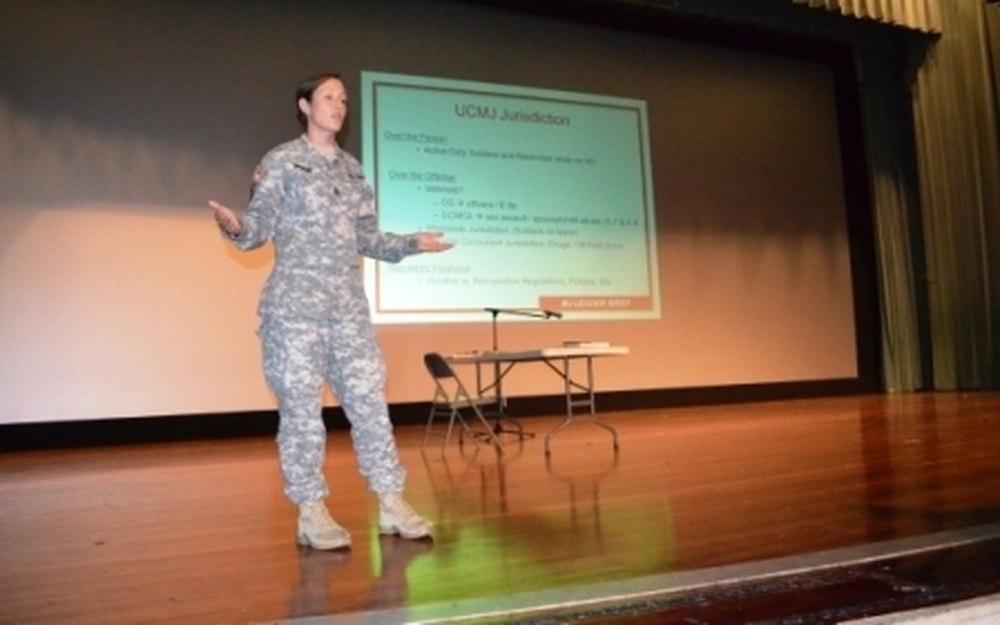 DVIDS - News - 10th RSG leaders get smart on Article 15 and UMCJ procedures
