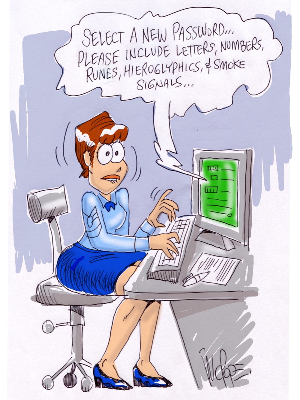 DVIDS - Images - Login password cartoon by W.C.Pope