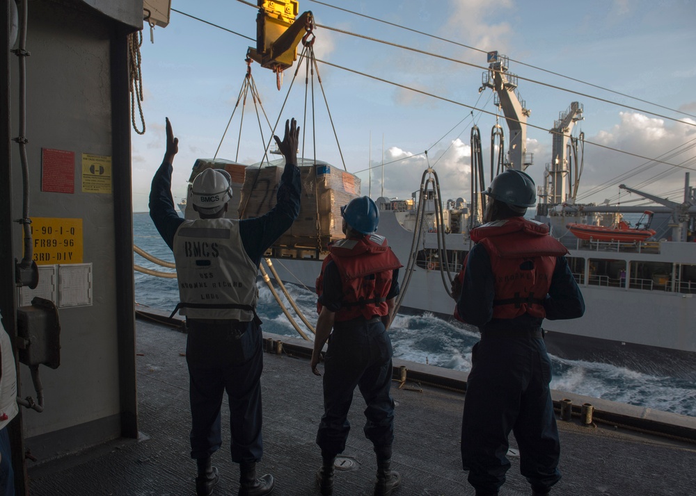 DVIDS - Images - USS Bonhomme Richard’s replenishment with USNS Pecos ...