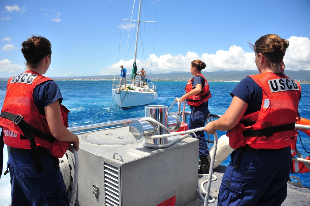 DVIDS - Images - Coast Guard Station Honolulu tows disabled sailing ...