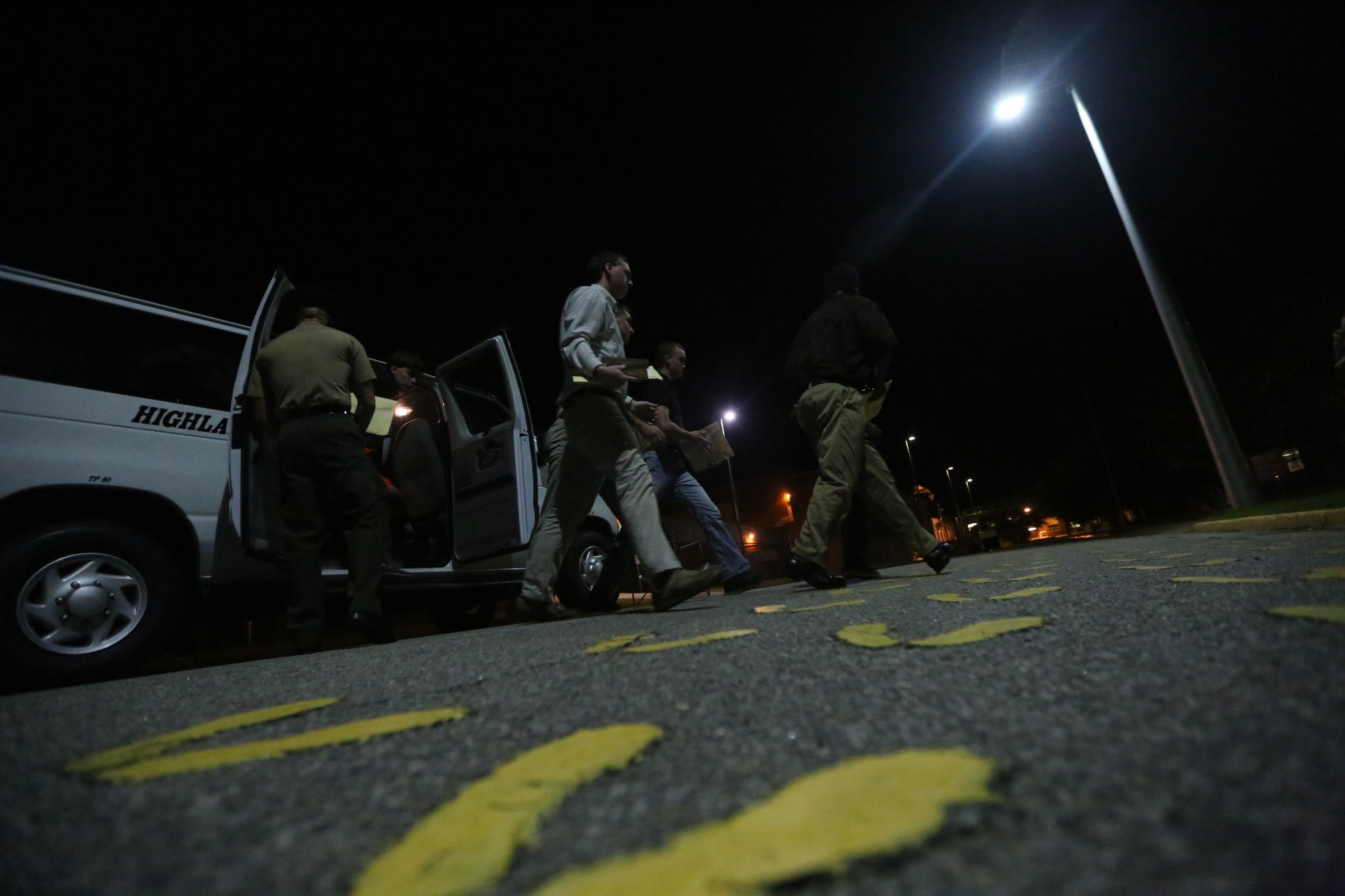Someone Getting Arrested At Night