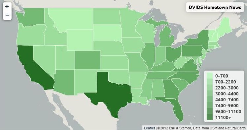 DVIDS - News - Hometown News Map displays military news by location