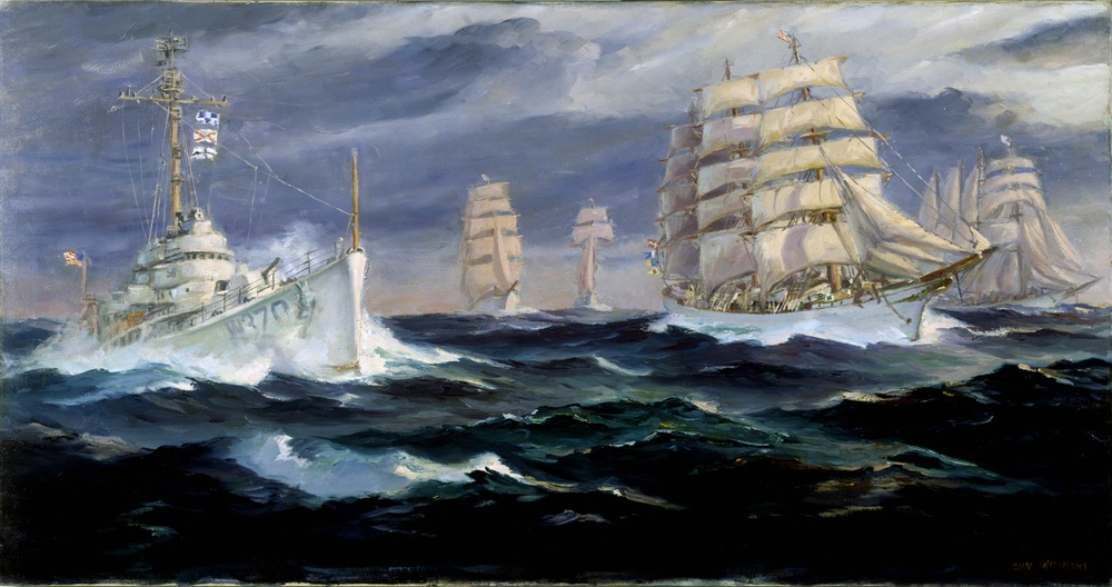 DVIDS - Images - Square-rigged Ship, WWII USCG-manned DE by John D ...