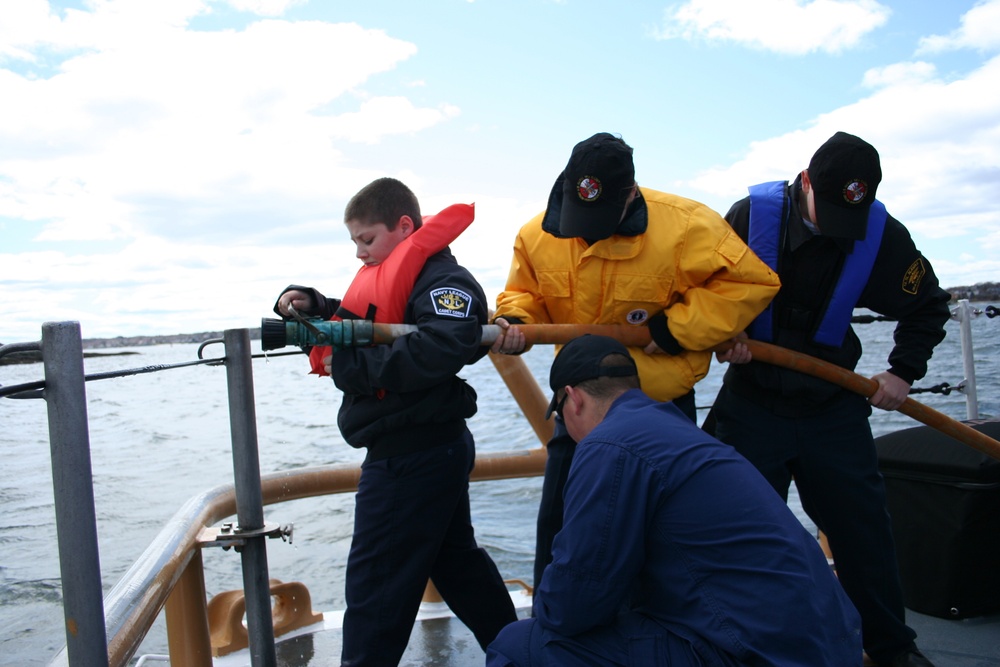 DVIDS - Images - Naval sea cadets demonstrating fire fighting equipment ...