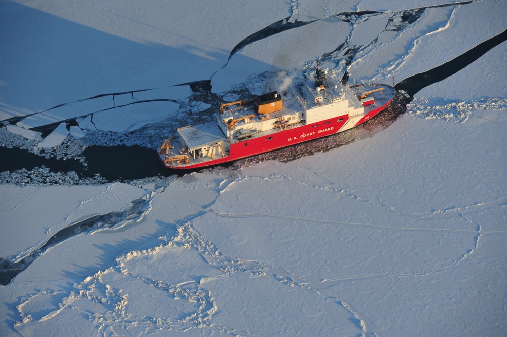 DVIDS - Images - CGC Healy breaks ice for tanker Renda
