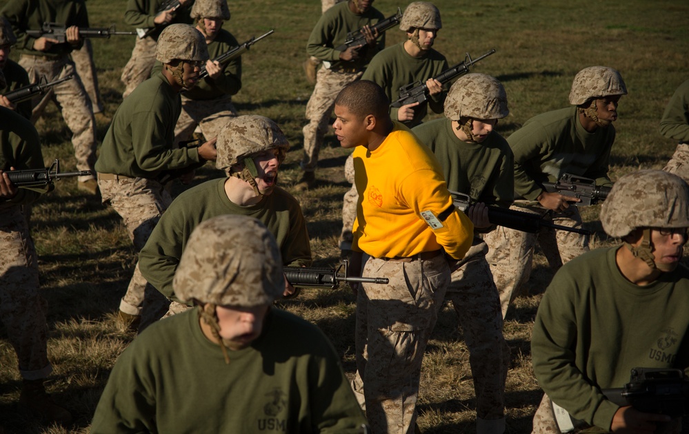 DVIDS - Images - Marine recruits learn bayonet techniques on Parris ...