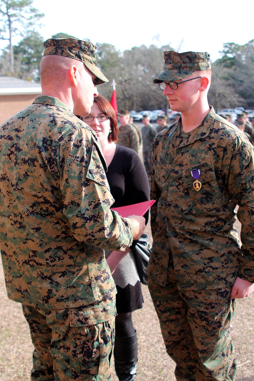 DVIDS - Images - T&S Marines awarded Purple Heart Medal [Image 3 of 3]