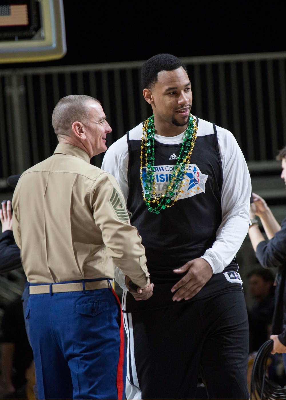 DVIDS - Images - NBA Rising Star Practice Challenge [Image 3 of 10]