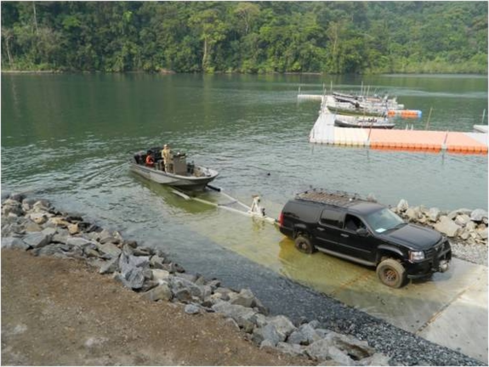 DVIDS - News - UCT-ONE Seabees complete boat ramp in Cameroon, Africa