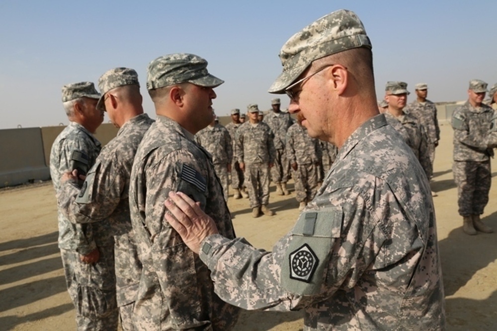 DVIDS - News - 108th Sustainment Brigade soldiers don combat service patch