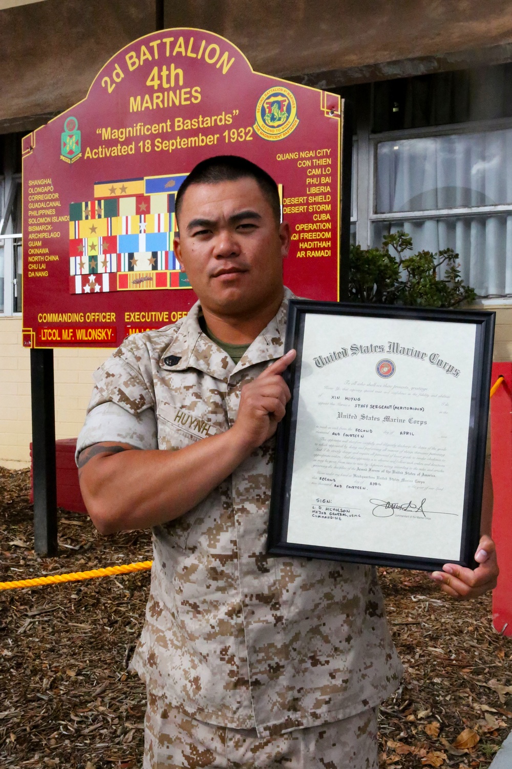 DVIDS - Images - Stockton, Calif., Marine receives meritorious ...
