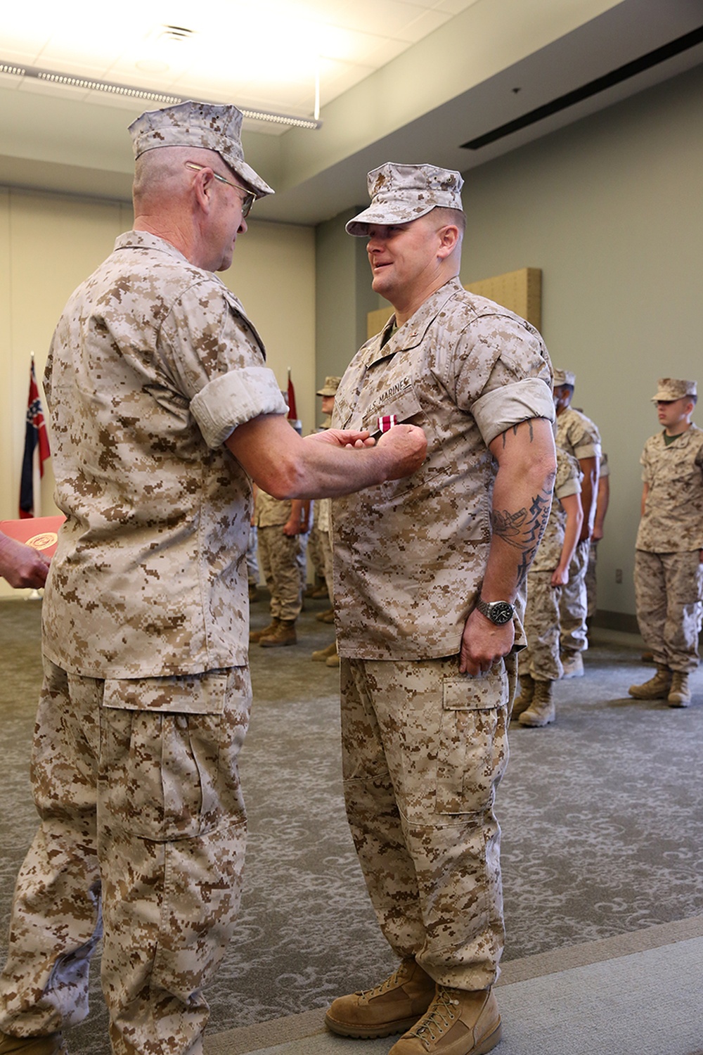 DVIDS - News - 21 years later, Marine retired by father who swore him in
