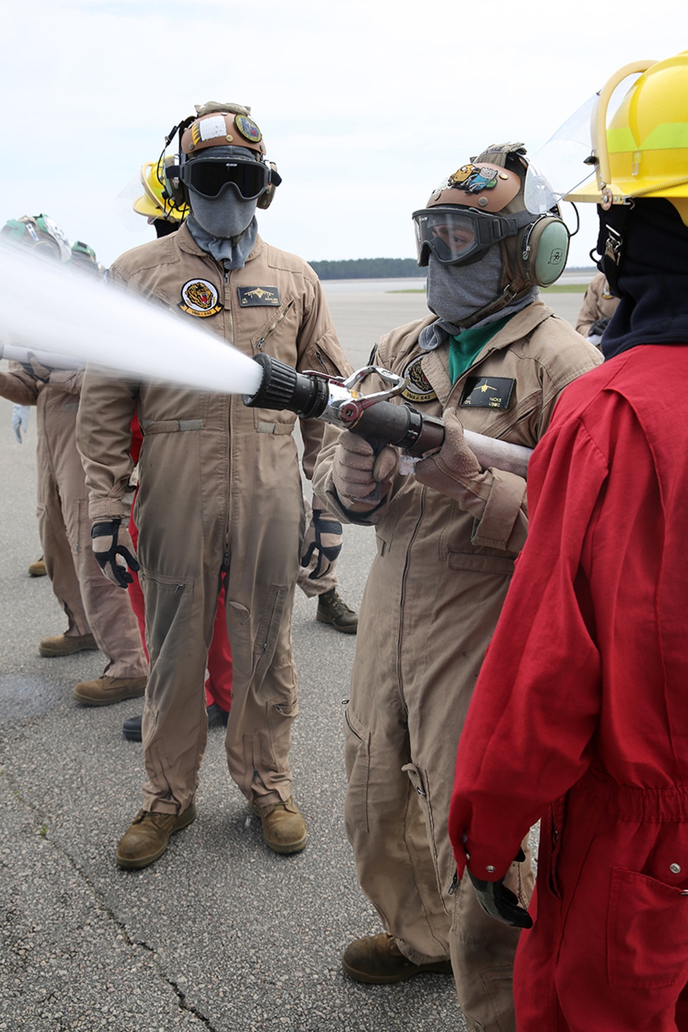 DVIDS - News - VMA-542 Marines learn shipboard firefighting