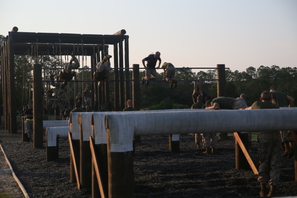 DVIDS - Images - Photo Gallery: Marine recruits climb, jump, flip ...