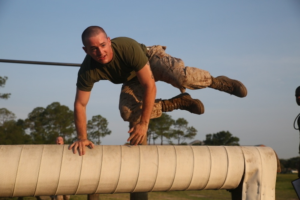 DVIDS - Images - Photo Gallery: Marine recruits climb, jump, flip ...