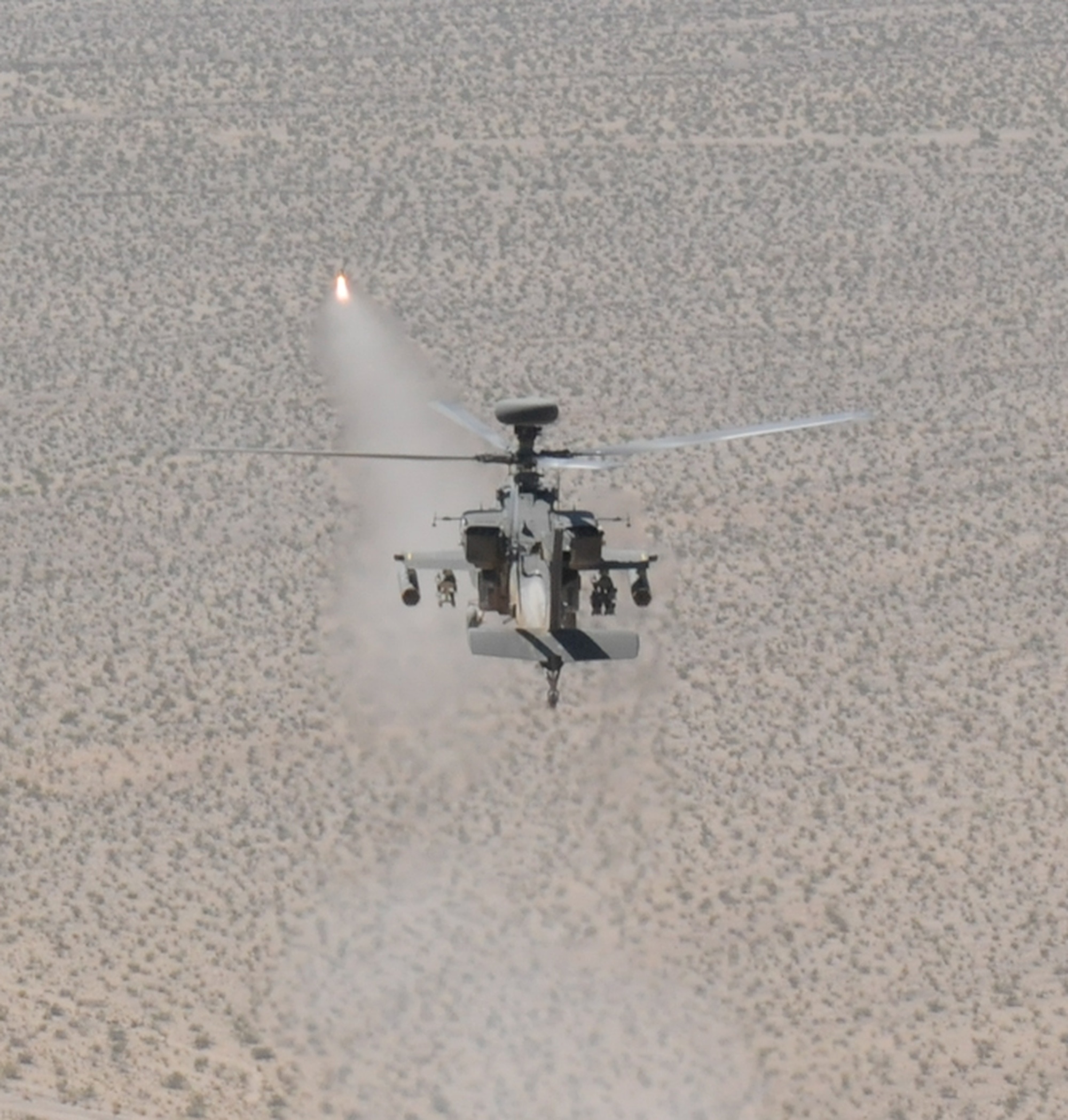 Apache Longbow Helicopter Firing