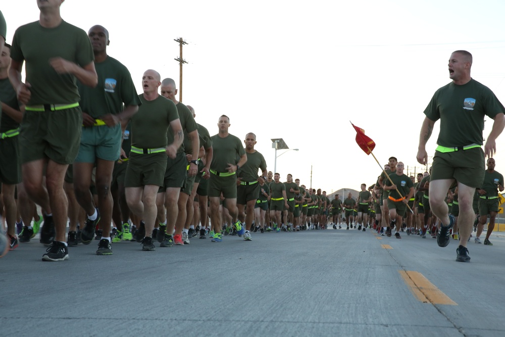 DVIDS - News - Headquarters Battalion Sergeant Major leads battalion run