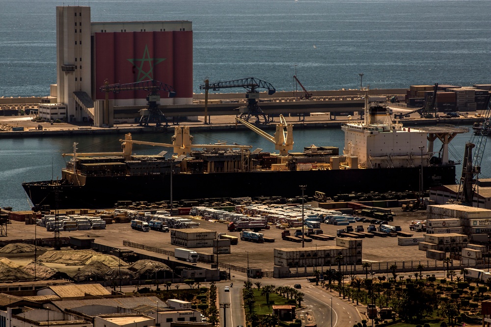 DVIDS - Images - Exercise African Lion 15, View of Port and MPF Offload ...