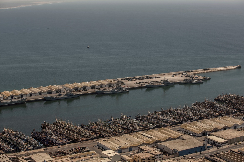 DVIDS - Images - Exercise African Lion 15, View of Port and MPF Offload ...