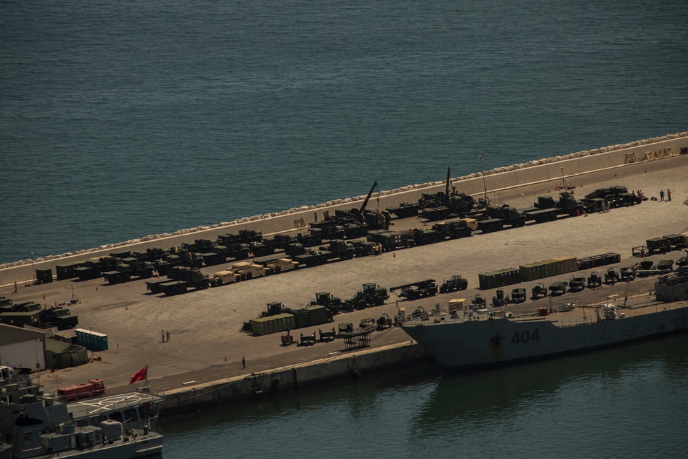 DVIDS - Images - Exercise African Lion 15, View of Port and MPF Offload ...