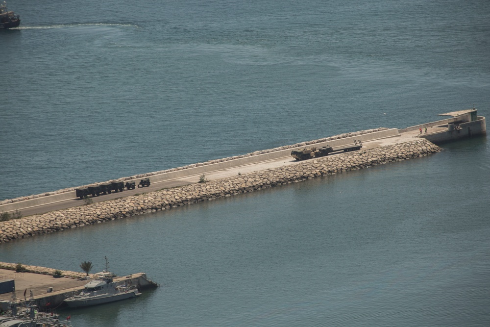 DVIDS - Images - Exercise African Lion 15, View of Port and MPF Offload ...