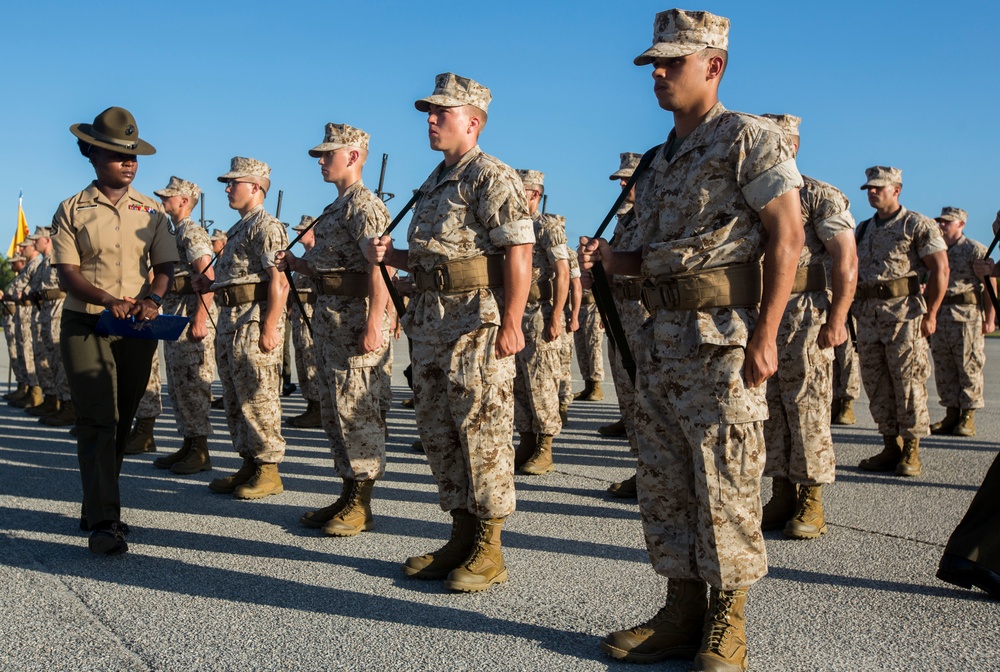 DVIDS - Images - Marine recruits display teamwork during initial drill ...