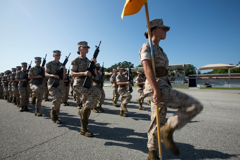 DVIDS - Images - Marine recruits display teamwork during initial drill ...